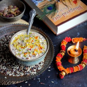 KRISHNA BHOG KESRI KHEER / कृष्णा भोग केसरी खीर (SAFFRON RICE PUDDING ...